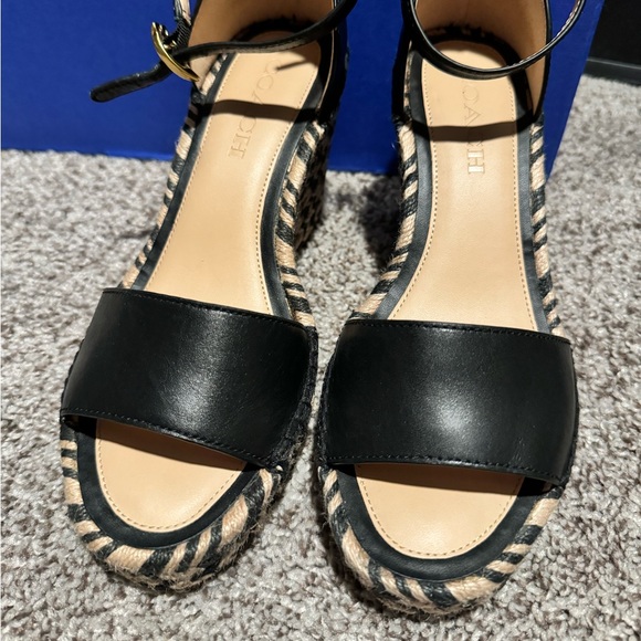Coach | Shoes | Coach Wedge Sandles | Poshmark
